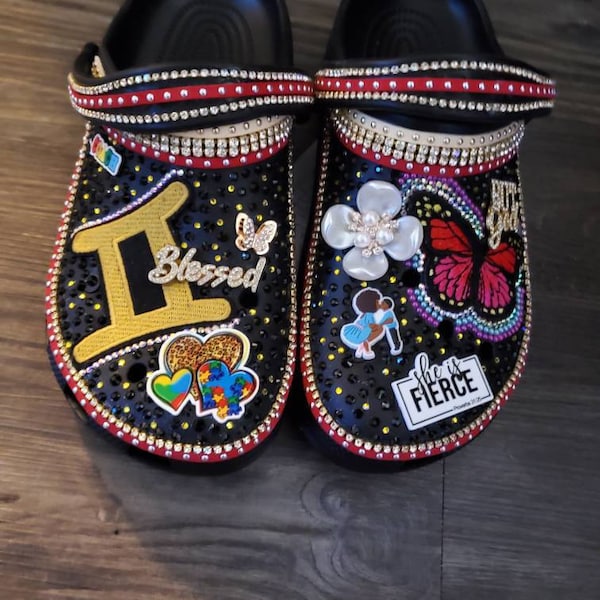 Custom Bling Crocs (adult- Simple Bling) - Etsy
