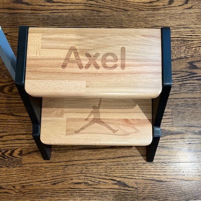 Monogram Montessori Step Stool, Custom Step Stool With Name, Helper ...