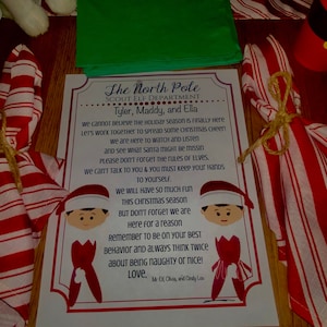 Elf Letter Bundle - Return Letter & Departure Letter From Your Scout ...