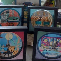 Loon Bird Shadow Box Svg, Minnesota State Bird and Flower Svg, Svg ...