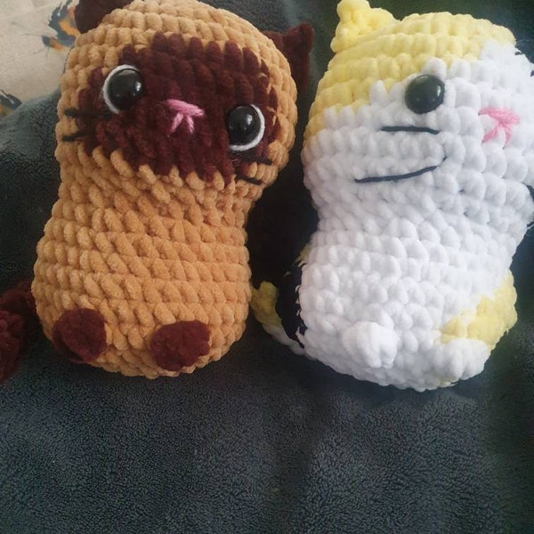 9 in 1 Crochet Patterns Low Sew Cats, Loaf Cat Pattern, Low Sew Cats ...