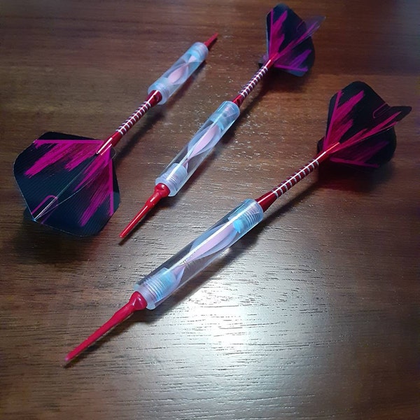 Acrylic Barrel Soft Tip Darts Seven Colors to Choose From or Mixed ...