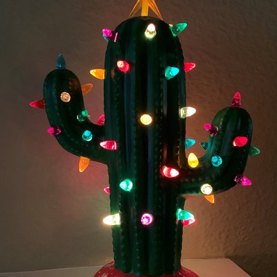 DIY Craft, Lighted Cactus Tree, Ceramic Cactus, Craft Kit for Adults ...