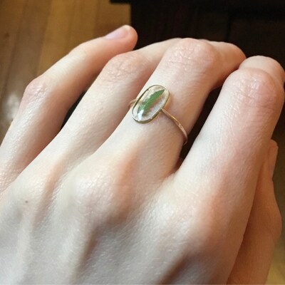 Fern Ring, Plant Ring, Botanical Ring, Pressed Fern Ring, Gold Fern ...