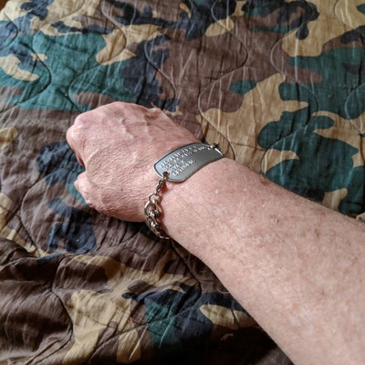 Real Embossed 2 Hole Military Dog Tag Made Just 4 You Personalized ...