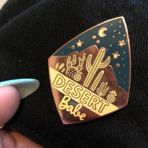 Desert Babe Hard Enamel Pin 1.5 Inches Desert Babe Pin Deset Pin Nevada ...