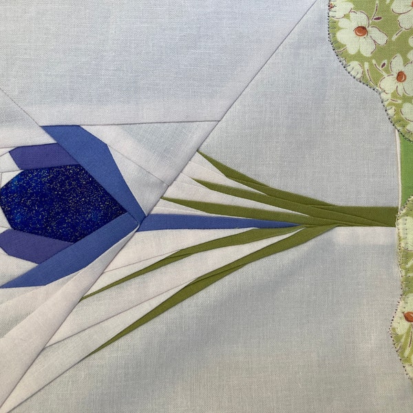 Crocus, Flower Foundation Paper Piecing Pattern (FPP), Quilt Block, PDF ...