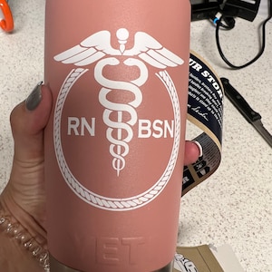 Registered Nurse RN BSN Logo and Emblem SVG Vector, Svg, Pdf, Png, Ai ...