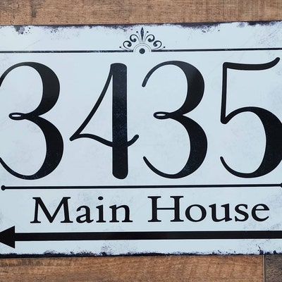 Farmhouse Custom Address Hanging Sign, Cute Rustic Country Sign, Easy ...