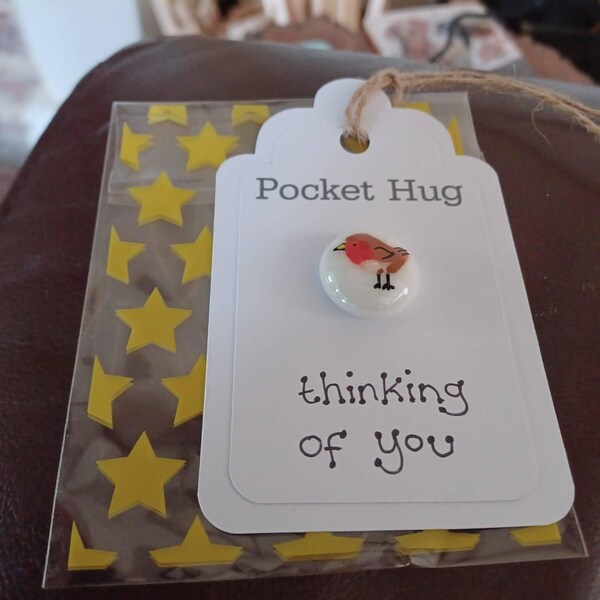 Positivity Pocket Hug Pebbles - Handmade - Hand Painted - Happiness ...
