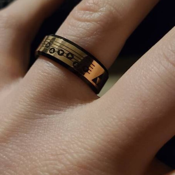 His and Hers Legend of Zelda Band, Zelda Rose Gold Bridal Set, Triforce ...