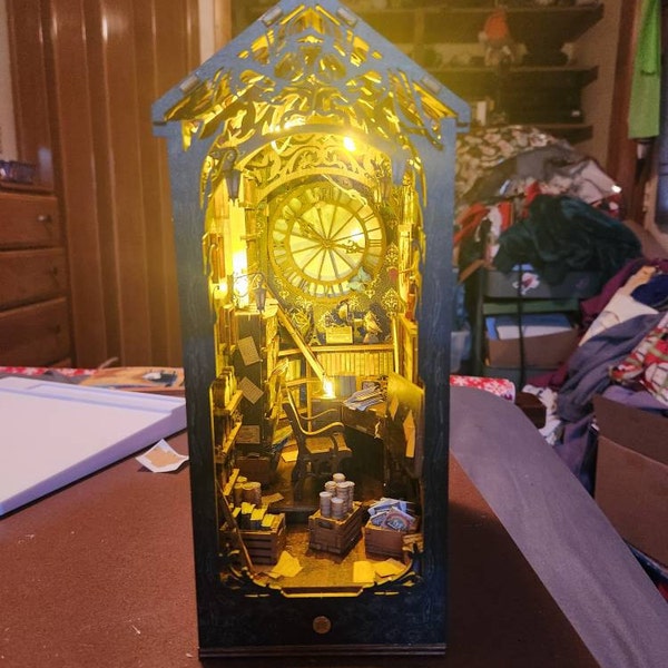 Cyberpunk Book Nook DIY Kit for Housewarming Gift 3D Model Building ...