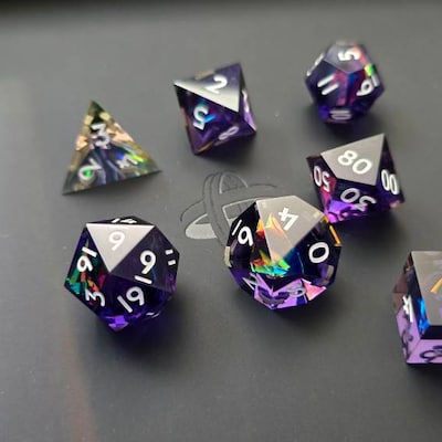 Orange Cream Soda Dice Handmade Resin Sharp Edge Dice Set for Dnd, D&D ...