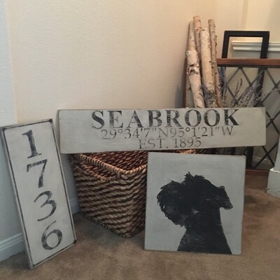 Rustic Dog Silhouette Wall Hanging/customized to Any Dog - Etsy