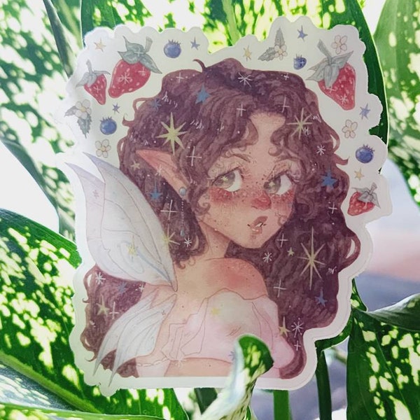 Tulip Fairy 8x10” Art Print | Fairycore Cottagecore Wall Art Print ...