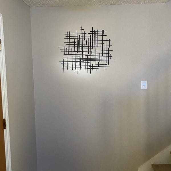 Metal Wall Coat Rack, Abstract Metal Wall Decor,entryway Metal ...