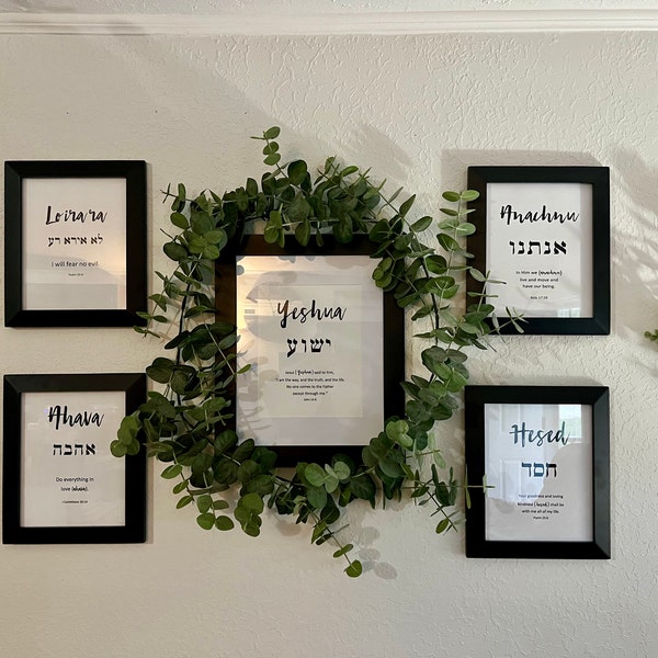 Isaiah 40:31 Qavah wait Hebrew Printable Bible Verse Art Print ...