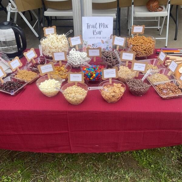 Printable Trail Mix Bar Sign - Fall Pumpkin Party Decorations - Trail ...