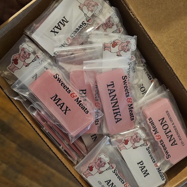 Nametags Custom Shaped Nametag Name Badges With Magnetic Pin ...