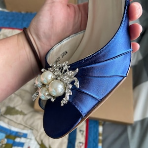 Teal Bridal Sandals Teal Wedge Teal Bridal Shoes Teal Wedding | Etsy