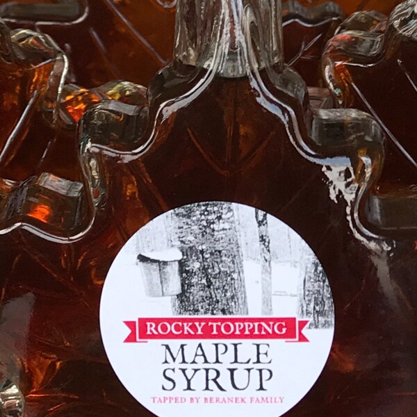 Custom Tree Tapping Maple Syrup Labels, Custom Round Canning Jar Labels ...