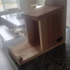 Cedar Bird Nesting Platform Shelter Cedar Bird Nesting Box Dove Nesting ...