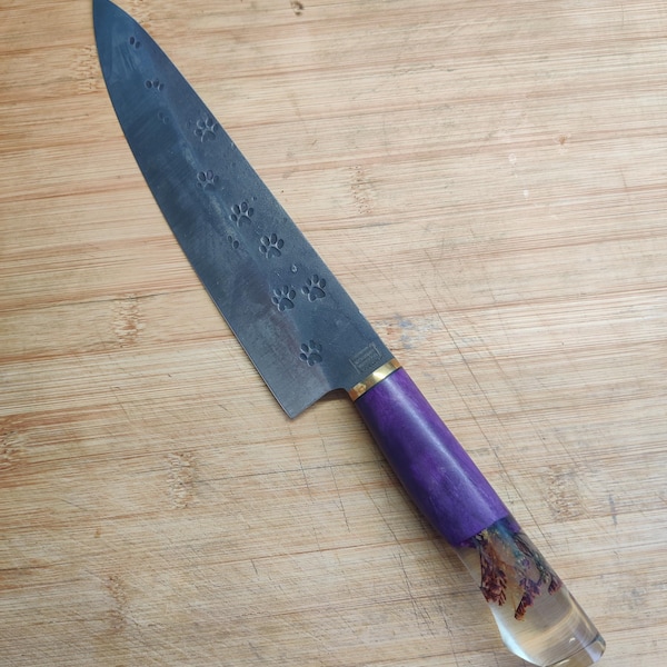 Handmade Chef Knife, Custom Kitchen Knife, Hand Forged Chefs Knife, - Etsy