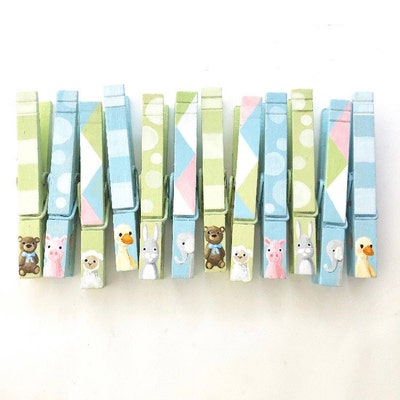 Student Classroom Clothespins Hand Painted Personalized Kids Artwork ...