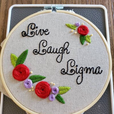 Custom Text Embroidery Kit Text Beginner Embroidery Kit DIY Craft Kit ...