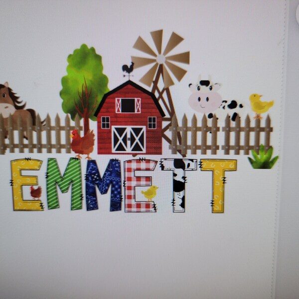 Farm Doodle Alphabet Bundle, Farm Animal PNG Letters, Numbers ...