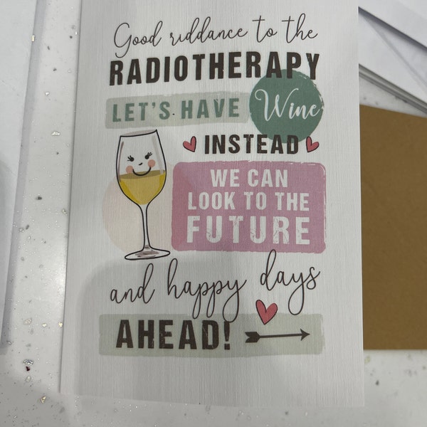 RADIOTHERAPY WARRIOR - Greetings Card A6 - Chemo, Cancer, Survivor ...