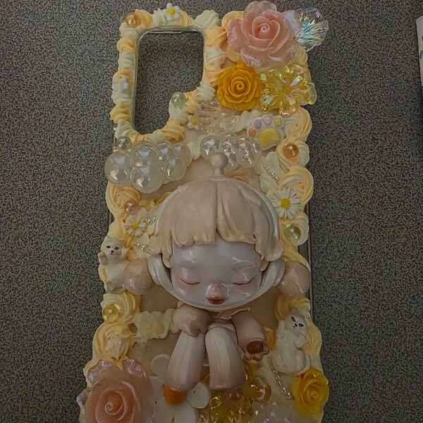 Custom Skullpanda Toy Phone Clip Clamp With Beads Strap - Etsy