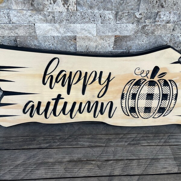 Happy Autumn Cut File - Etsy