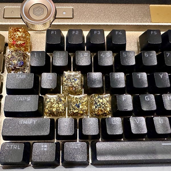 5PCS Keycaps Set for Mechanical Keyboard | Handmade Resin Keycaps ...