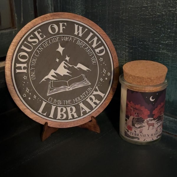 Library Street Sign Bookshelf Sign Personalized Laser Engraved Bookish ...