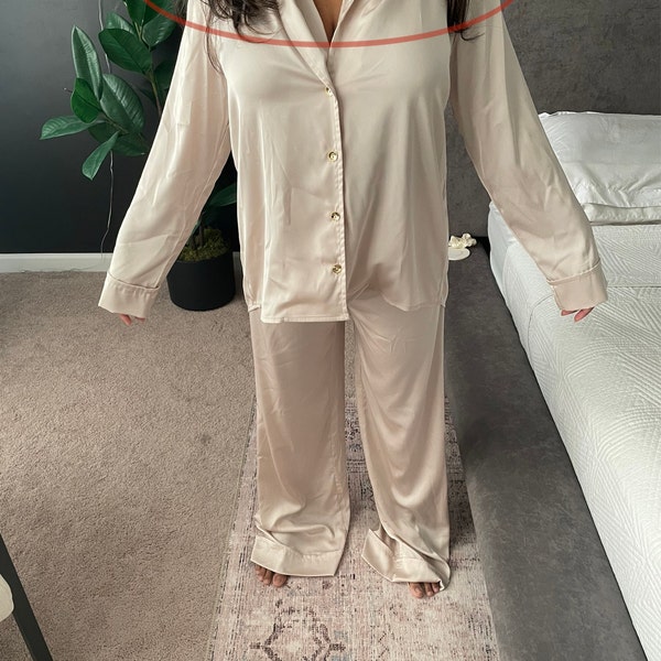 Cream Personalized Bride Pajama Set With Shorts| Women Champagne Pajama ...