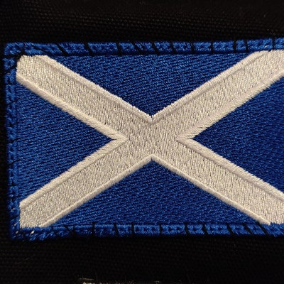 Scotland Flag Embroidered Patch - Etsy