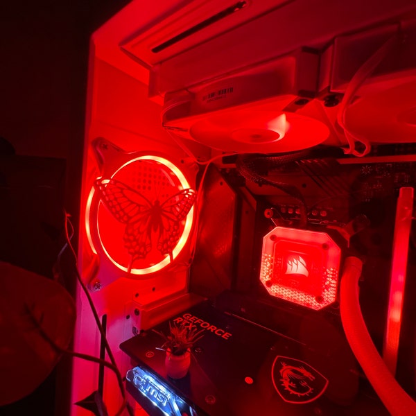 Butterfly - Gaming Computer Fan Shroud/ Grill /cover - Custom 3D ...