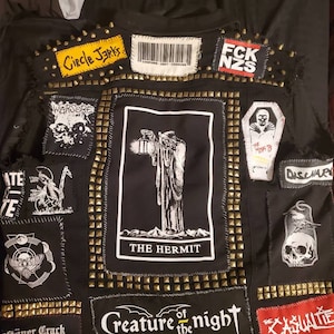 Creature of the Night Top Rocker Patch Goth Back Patch, Gothic Patches ...