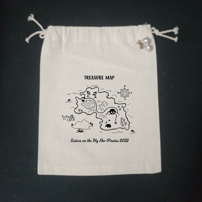 Set of 25/50 Treasure Map Bag Custom Kids Party Favor Bags - Etsy