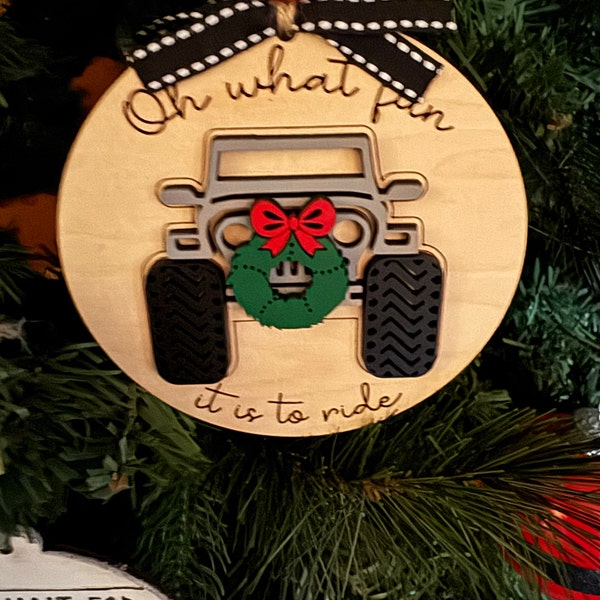 Off-roading Ornament, 4x4 Christmas, Oh What Fun - Etsy