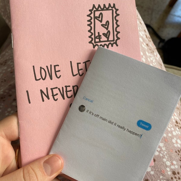 Love Letters I Never Sent | A Poetry Zine by Oslo Jemmeson - Etsy