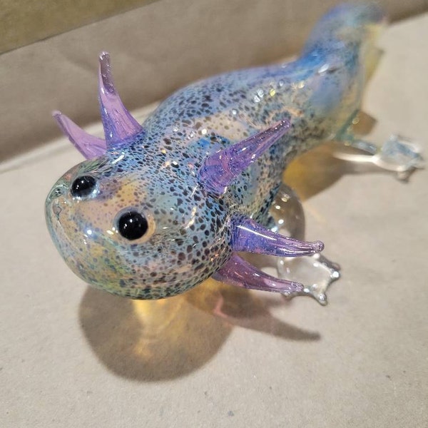 MADE TO ORDER Axolotl Pipe Friend - Mudpuppy Bowl - Cute Adorable Hand ...