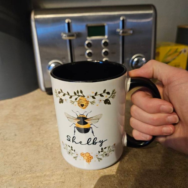 Bee Cup Personalized, Bee Mug Personalized, Bee Gifts, Bee Coffee Mug ...