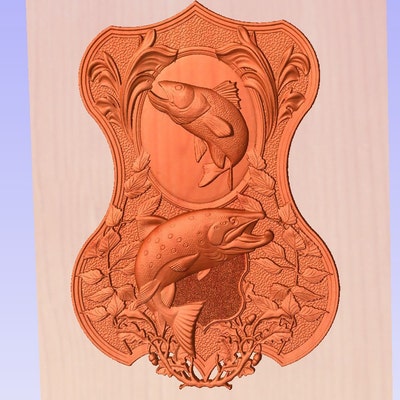 Fish, 3D STL Model, CNC Router Engraver, Artcam, Aspire, CNC Files ...