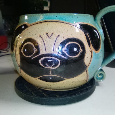 Pug Mug Custom Pet Portrait Mug Dog Pet Coffee Mug Cup Personalized ...