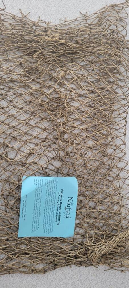Authentic Used Fishing Net - Old Vintage Fish Netting - Commercial ...