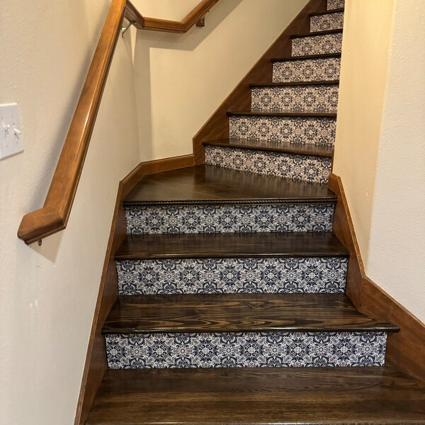 Mexican Talavera Tile Stair Riser Self Adhesive Vinyl Stickers,peel ...