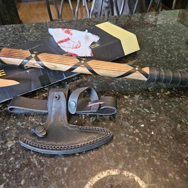 Full Tang Throwing Axe Knife Set - Stainless Steel Tomahawk Throwing Knife Bundle - Perfect Gift ...