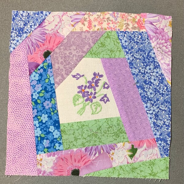 SIX Vintage Postage Stamp Patchwork Quilt Squares for Repurposing, and ...